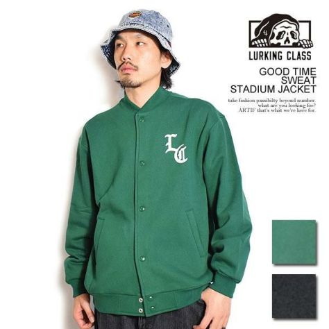 LURKING CLASS ラーキングクラス GOOD TIME SWEAT STADIUM JACKET