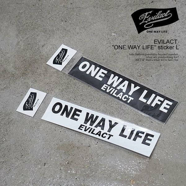 EVILACT イーブルアクト EVILACT "ONE WAY LIFE" sticker L