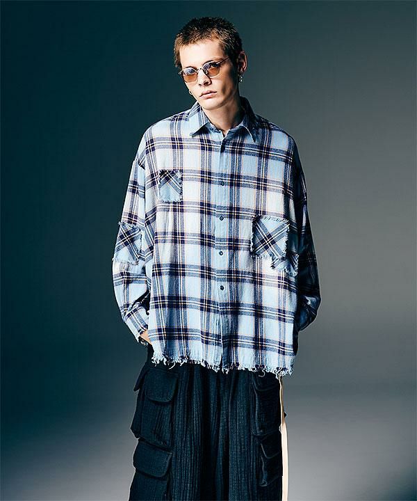 2026 春 先行予約 2月上旬～中旬入荷予定 glamb グラム 4XL Flannel Shirt