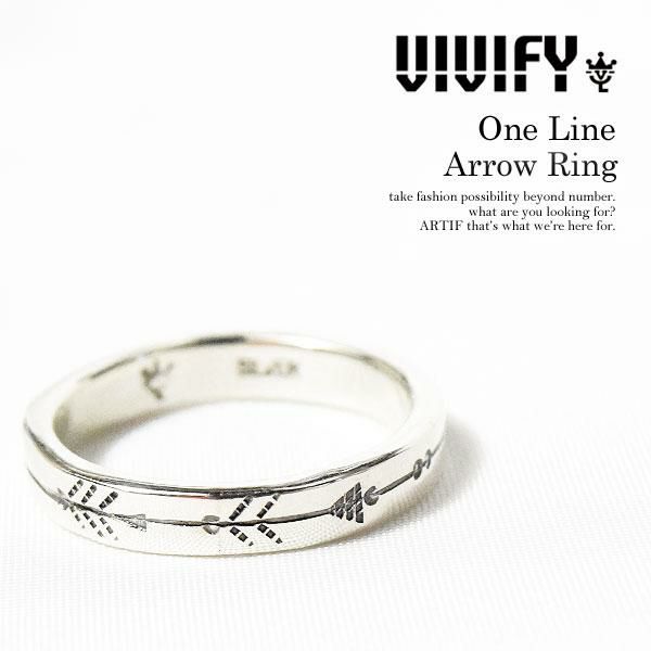 VIVIFY ビビファイ One Line Arrow Ring メンズ リング 指輪 アクセサリー シルバー ストリート